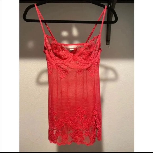 Victoria's Secret | Intimates & Sleepwear | Victorias Secret Red Lace ...